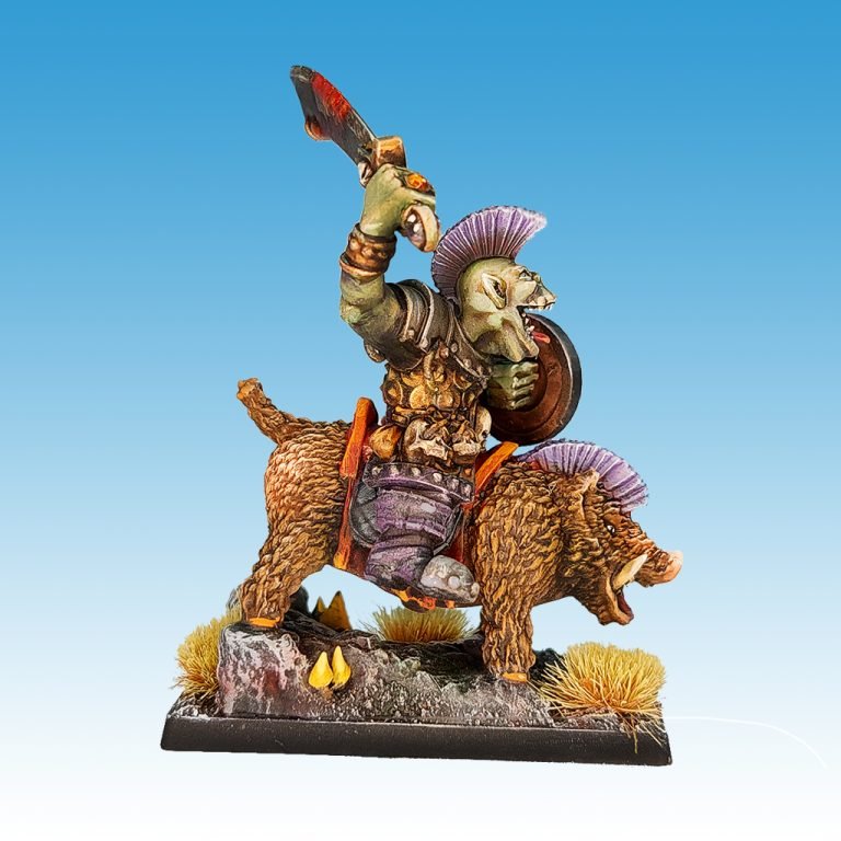 Orc Warlord on Boar – RED BARD GAMES