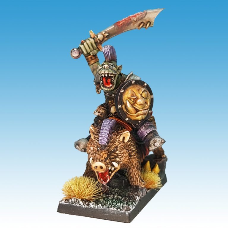 Orc Warlord on Boar – RED BARD GAMES