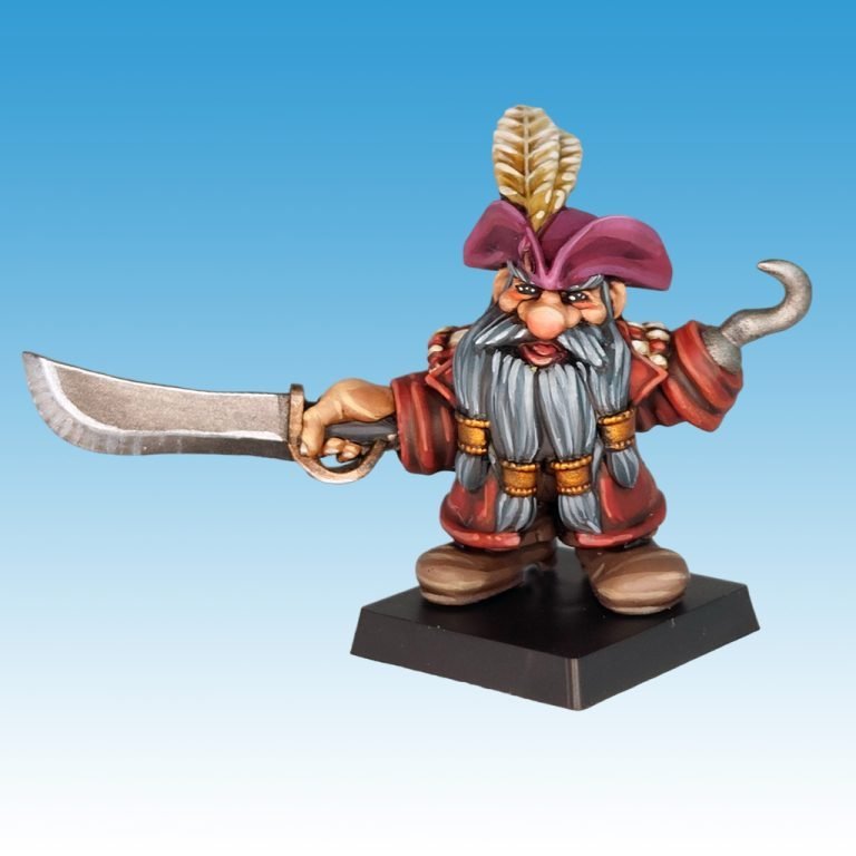 Dwarf Pirate Captain – RED BARD GAMES